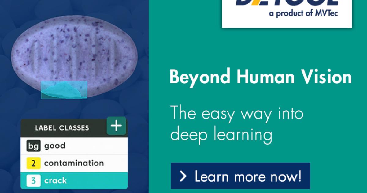 Automation powered by the MVTec Deep Learning Tool • automation, image processing, and light and ...